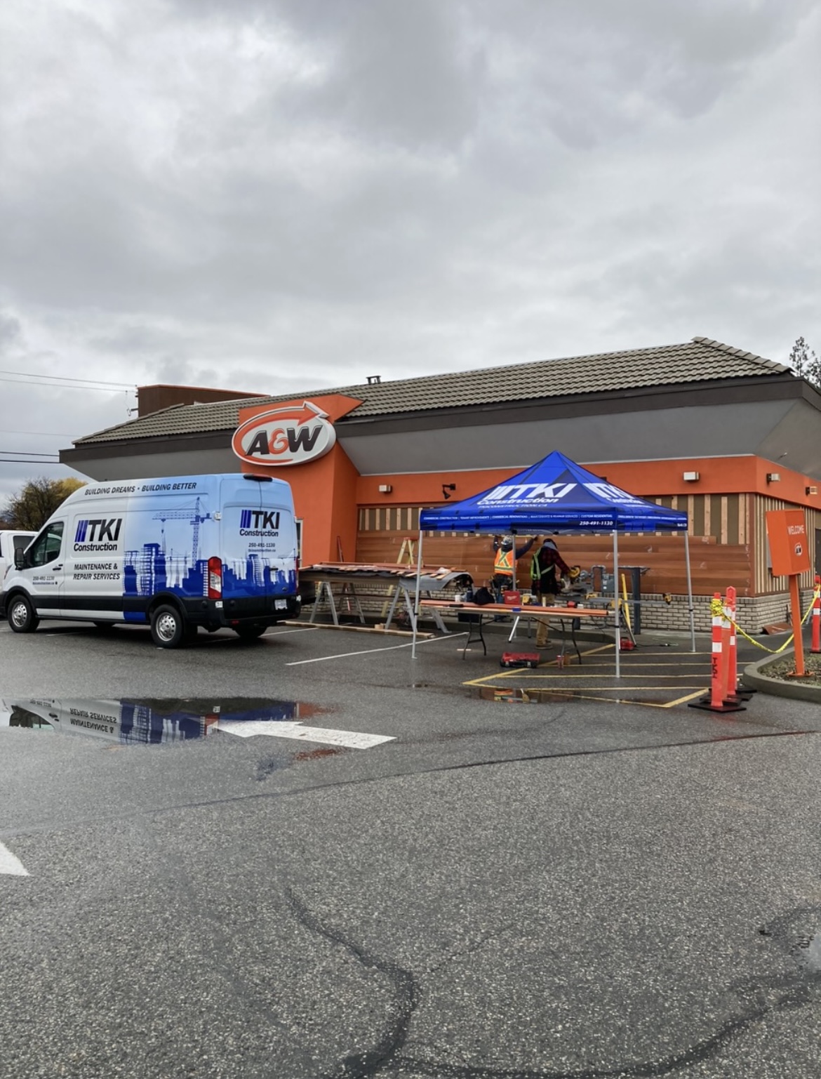 Peachland A&W Renovations Underway - TKI Construction